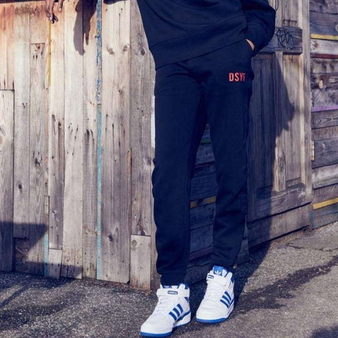 DSYF Red Logo Black Joggers