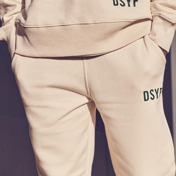 DSYF Green Logo Raw Joggers