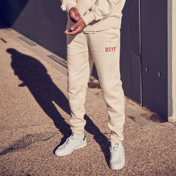 DSYF Red Logo Raw Joggers